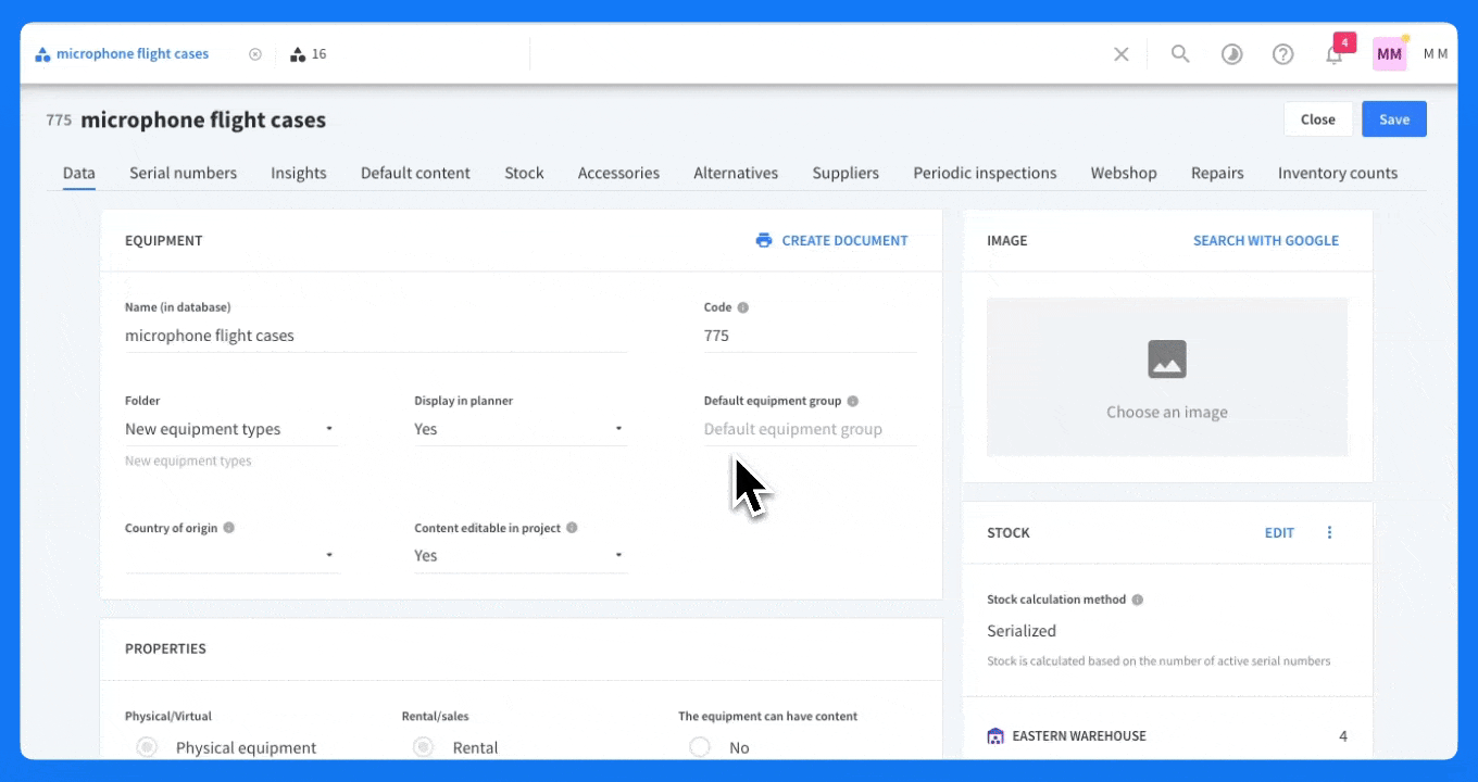 How to Add Serial Numbers to Physical Combinations – Rentman Support Center
